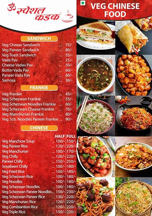 Menu of Om Kadak Sepcial, Nerul, Navi Mumbai