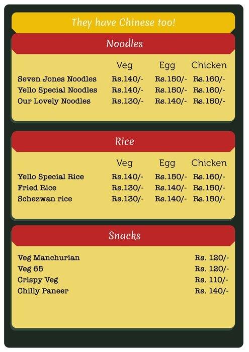 Yello Menu, Menu for Yello, Pratap Nagar, Nagpur - Zomato