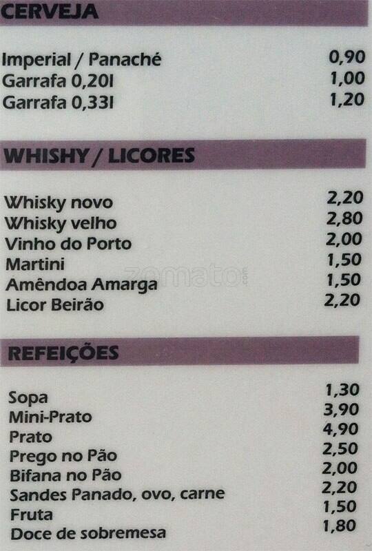 Menu at Matilde Cafetaria, Lisbon, Alameda dos Oceanos Lote 4.0701.F