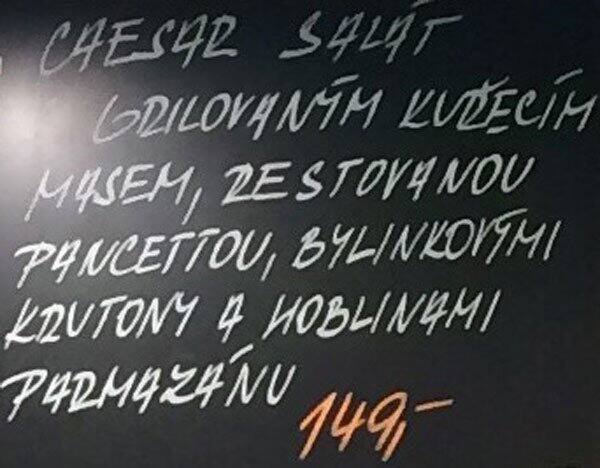 Menu at Kika restaurace cafeteria, Čestlice