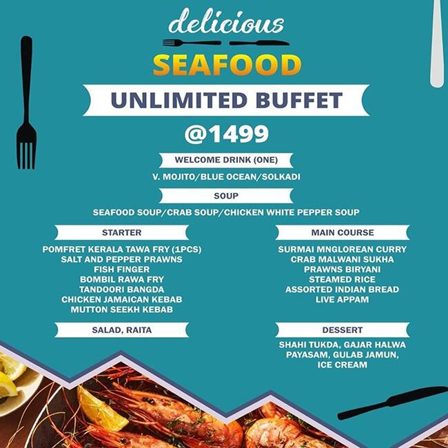 Menu of The Sea Secret, JM Road, Pune