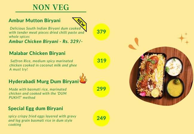 Menu at Swag Of South, Indore, A57