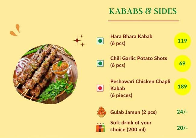 Menu at Swag Of South, Indore, A57