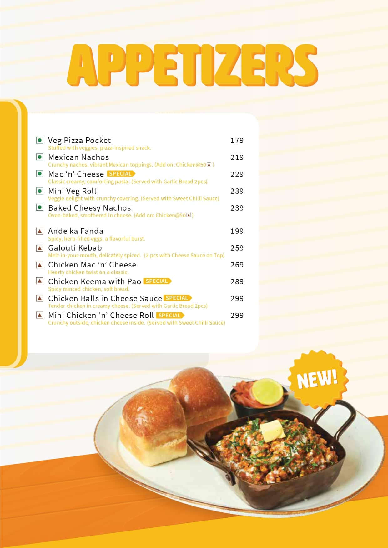 Menu of Xero Degrees, Shakti Nagar, Udaipur