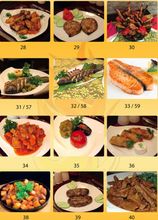 Menu at Mangal, Dubai