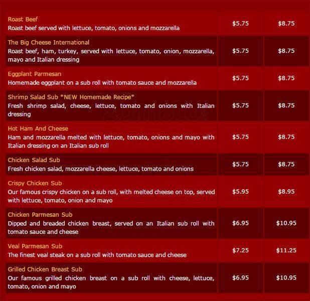 Menu at The Big Cheese of Miami desserts, Miami