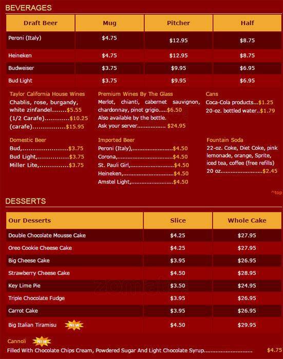 Menu at The Big Cheese of Miami desserts, Miami