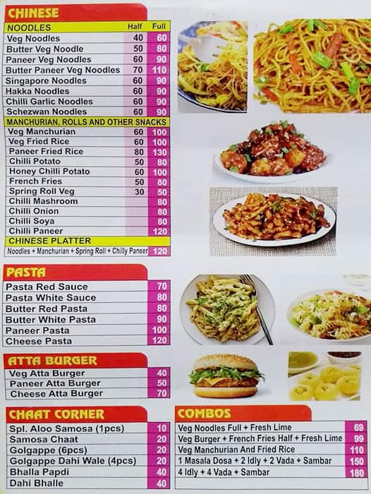 Menu of Easy Food, Uttam Nagar, New Delhi