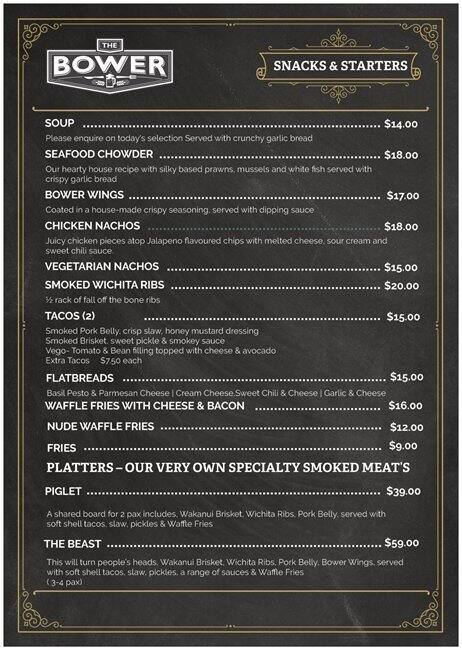 Menu at Urban Corner Cafe, Christchurch
