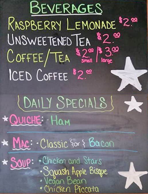 Menu at CAFE ROSETTA, North Rocks