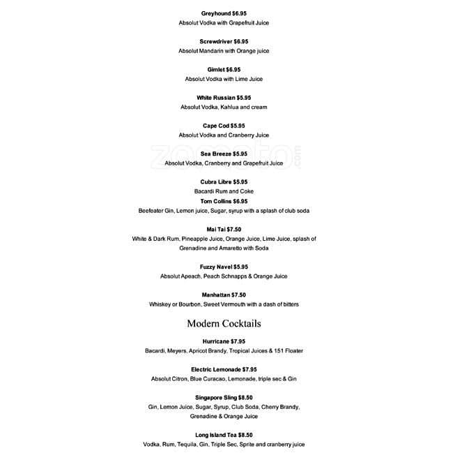 Menu at Marietta Fish Market restaurant, Marietta