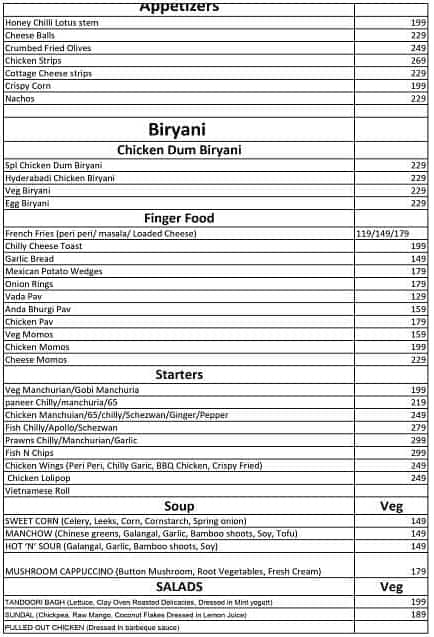 Menu of Desi Chai Adda Café & More, Kondapur, Hyderabad
