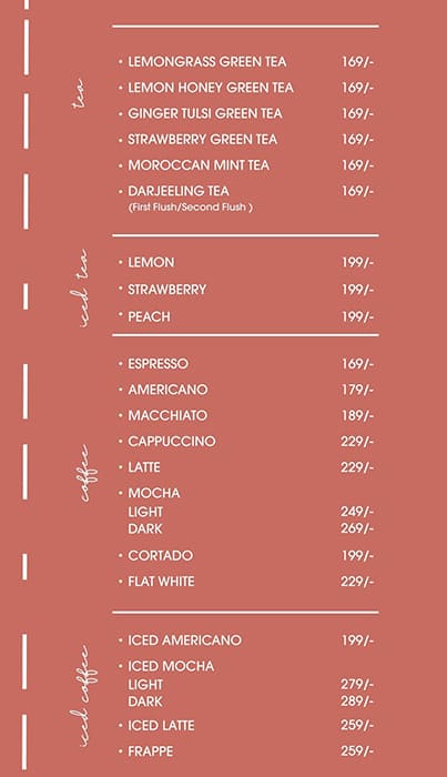 Menu of Colab Coffee Calcutta, Jodhpur Park, Kolkata