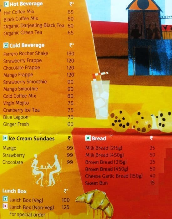 Menu at Just Baked (Prince Anwar Shah Road), Kolkata, Southcity Mall