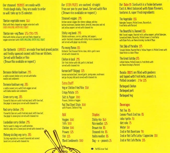 BusaGo Menu, Menu for BusaGo, Pali Hill, Bandra West, Mumbai - Zomato