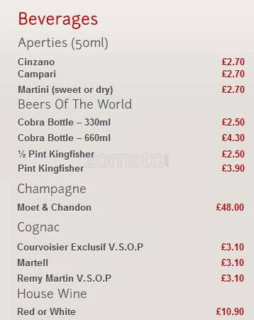 Menu at Golden Curry, Ilford restaurant, Ilford, 14 Clements Rd