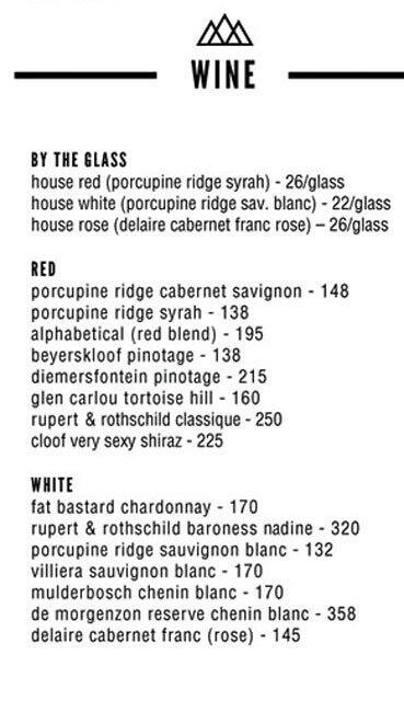 Menu at The Good Luck Club, Randburg, 134 Barry Hertzog Ave