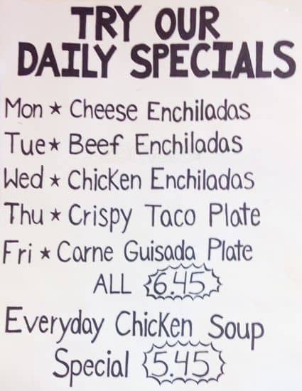 Menu at Mi Victoria Bakery, Austin, E William Cannon Dr