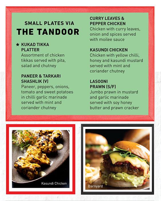 Menu of Monkey Bar, Linking Road, Bandra West, Mumbai