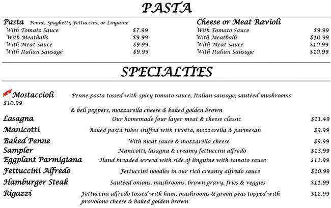 Menu at Pizza Shack pizzeria, Willis, 200 Highway 70 E Ste 6