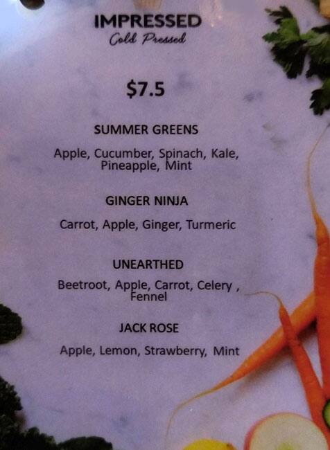 Menu at Guildford's Restaurant Cafe, Seaford