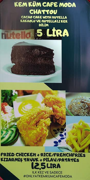 Menu at KEM KÜM Egyptian Vegan Restaurant Moda Kadıköy Istanbul, Istanbul