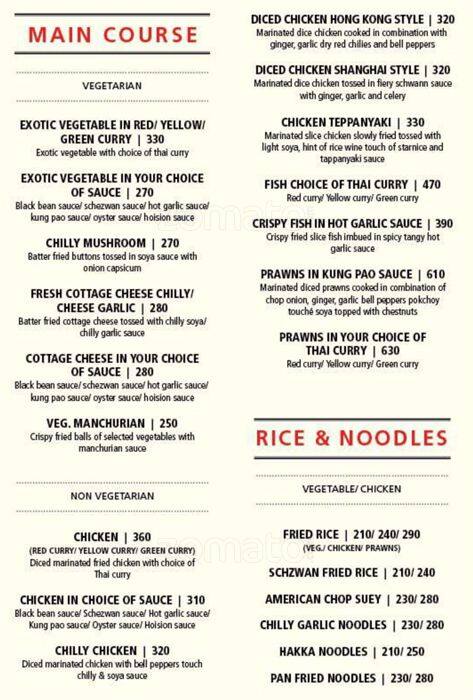 Menu at Measure The Peg, Panchkula, SCO 52