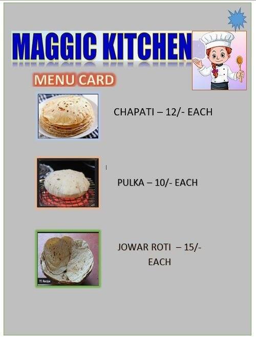 Menu of Magic Kitchen, Alwal, Secunderabad