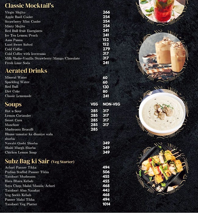 Menu of Karwaan - Journey To Mughal Cuisine, Mayur Vihar Phase 1, New Delhi