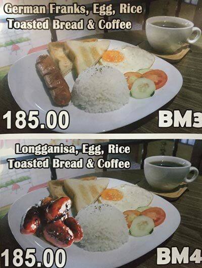 Menu at Duke's Coffee Place cafe, Manila