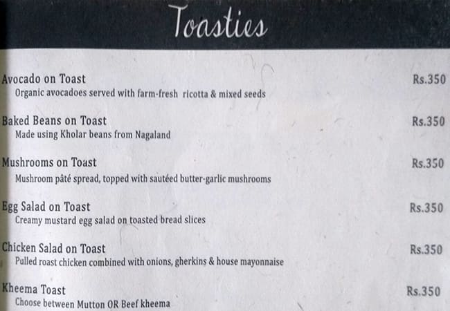 Menu at The Farm Restaurant, Chennai, V68G+MCV