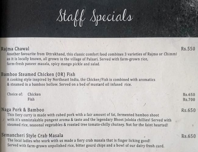 Menu at The Farm Restaurant, Chennai, V68G+MCV