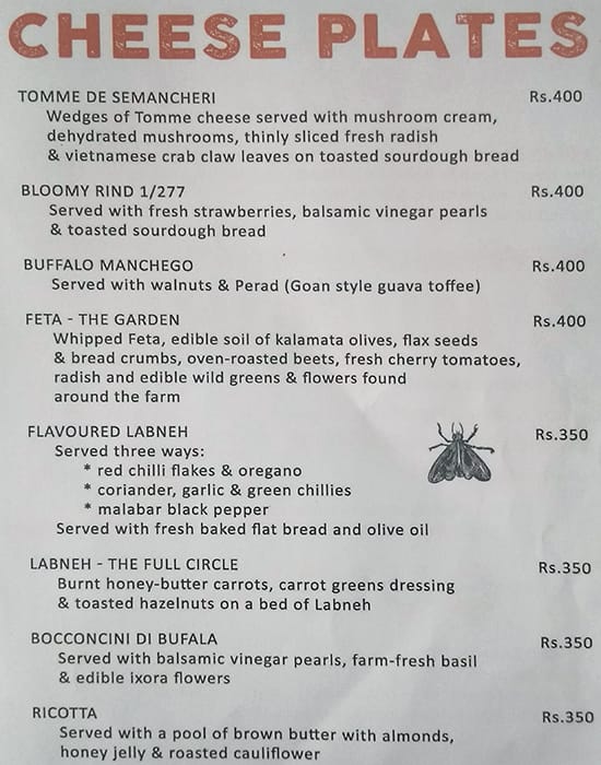 Menu at The Farm Restaurant, Chennai, V68G+MCV