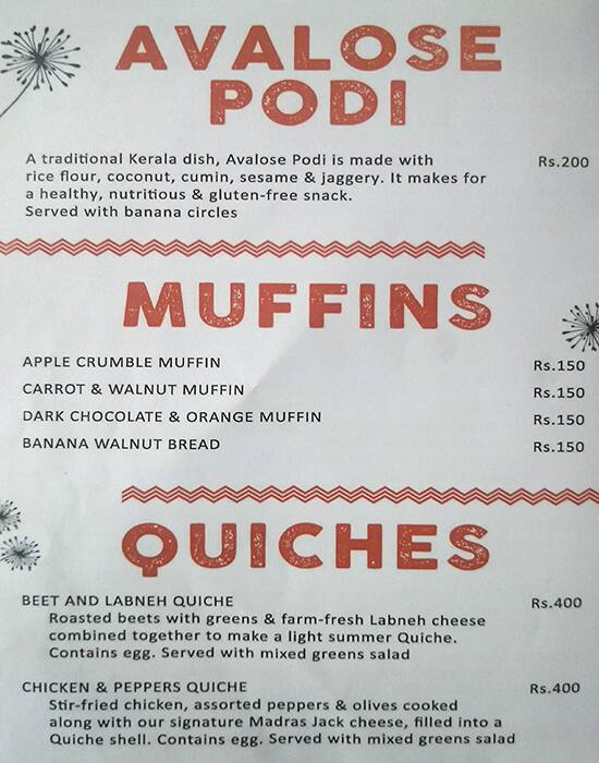 Menu at The Farm Restaurant, Chennai, V68G+MCV