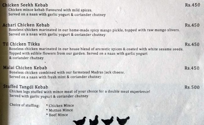 Menu at The Farm Restaurant, Chennai, V68G+MCV
