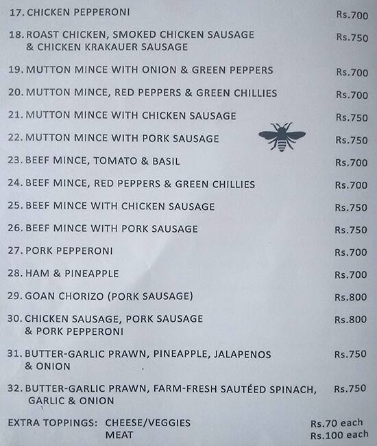 Menu at The Farm Restaurant, Chennai, V68G+MCV