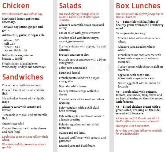 Poulet Menu, Menu for Poulet, Berkeley, Berkeley - Urbanspoon/Zomato