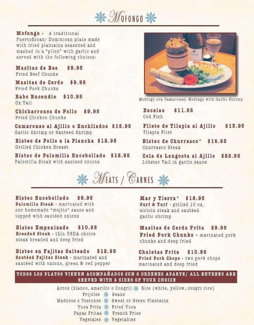 Menu at CocoCabana Bar & Grill, Greenacres, Jog Rd