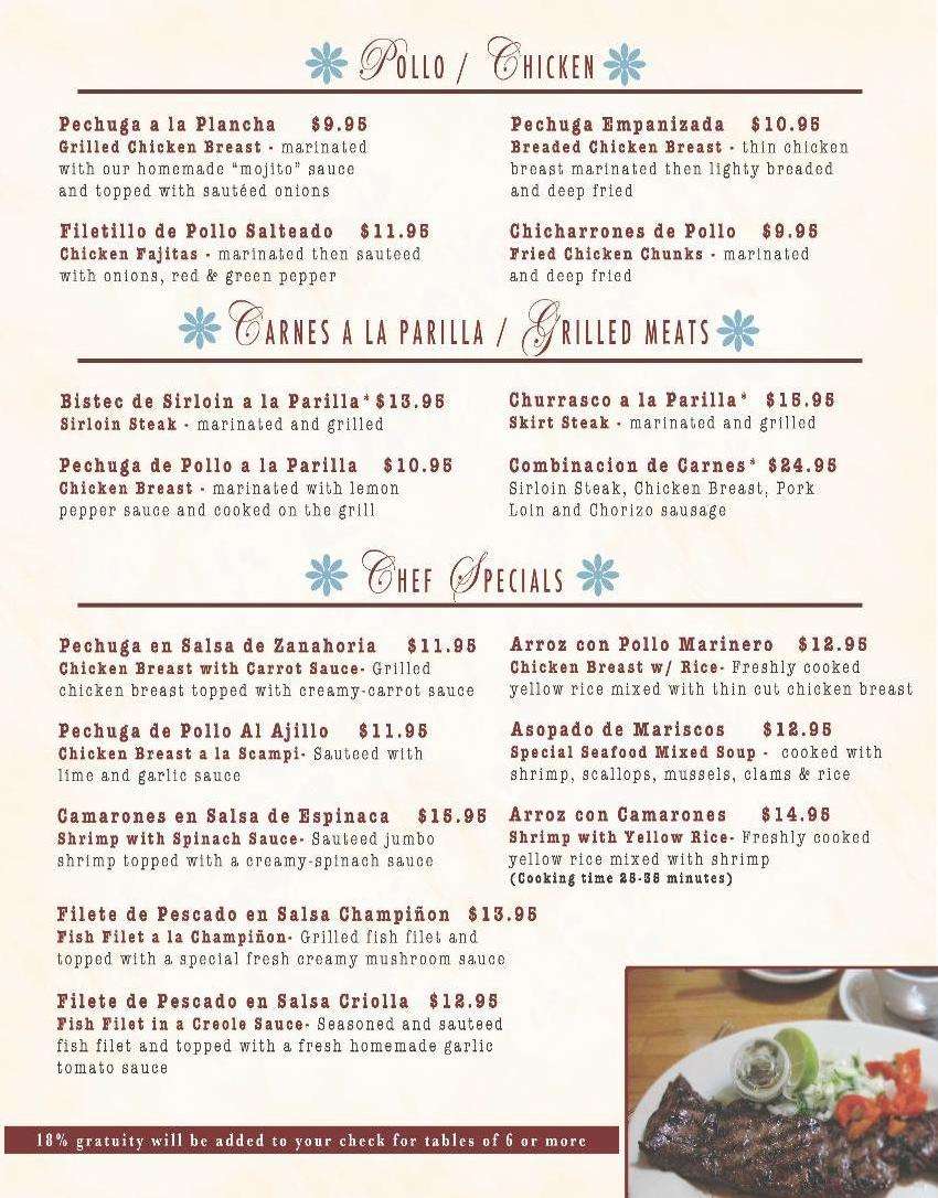 Menu at CocoCabana Bar & Grill, Greenacres, Jog Rd