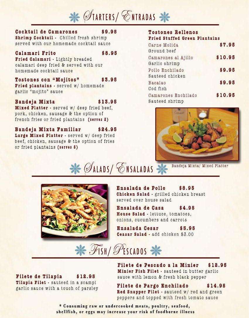 Menu at CocoCabana Bar & Grill, Greenacres, Jog Rd