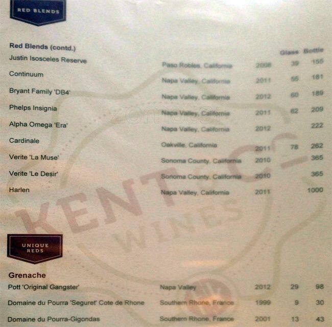 Menu at Kent & Co. pub & bar, Fort Worth