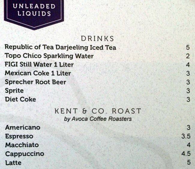 Menu at Kent & Co. pub & bar, Fort Worth