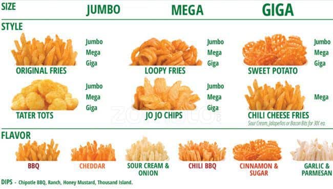 Potato Corner Menu, Menu for Potato Corner, Mesquite, Mesquite ...