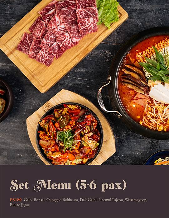 Menu at Jin Joo Korean Grill BBQ, Taguig, Fort Bonifacio