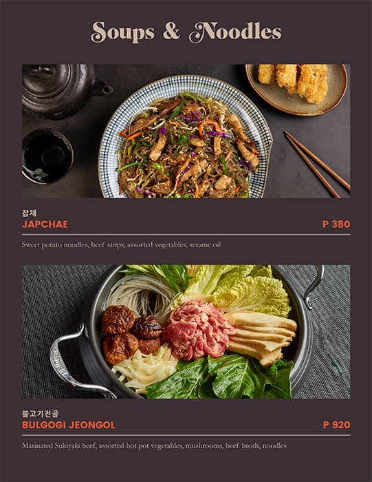 Menu at Jin Joo Korean Grill BBQ, Taguig, Fort Bonifacio