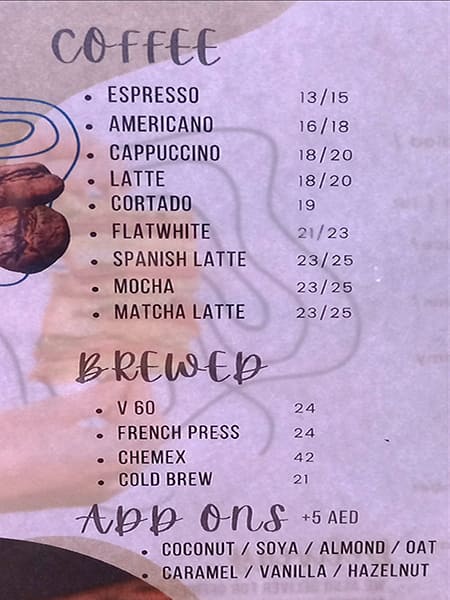 Menu of Autograph Deli Café, Jumeirah Lake Towers (JLT), Dubai