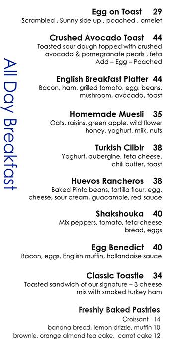 Menu of Autograph Deli Café, Jumeirah Lake Towers (JLT), Dubai