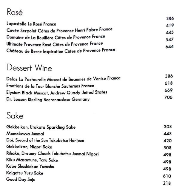 Menu of The Pods, Bluewaters Island, Dubai