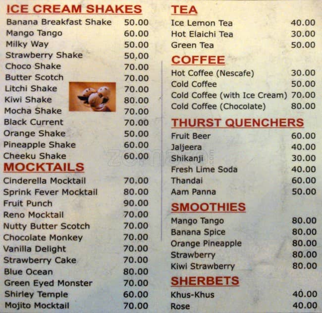 Menu at Blue Berry, Ghaziabad, 3rd Floor Food Court