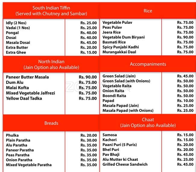 Sar v Sri Menu, Menu for Sar v Sri, Perungudi, Chennai - Zomato
